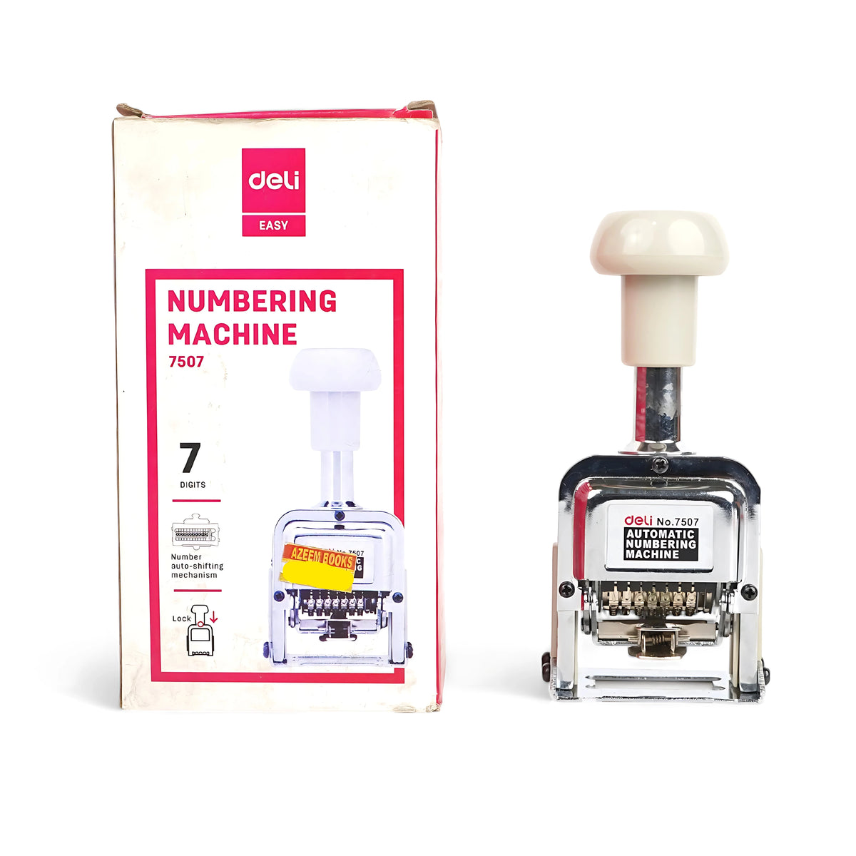 Deli 7507 Automatic Numbering Machine – 7-Digit Sequential Stamper ...